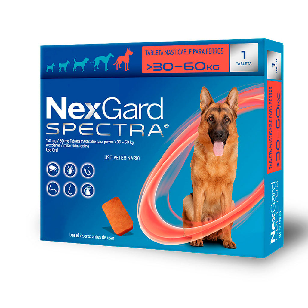 Nexgard Spectra p/perro extra grande 30.1-60kg – Chivali Mx